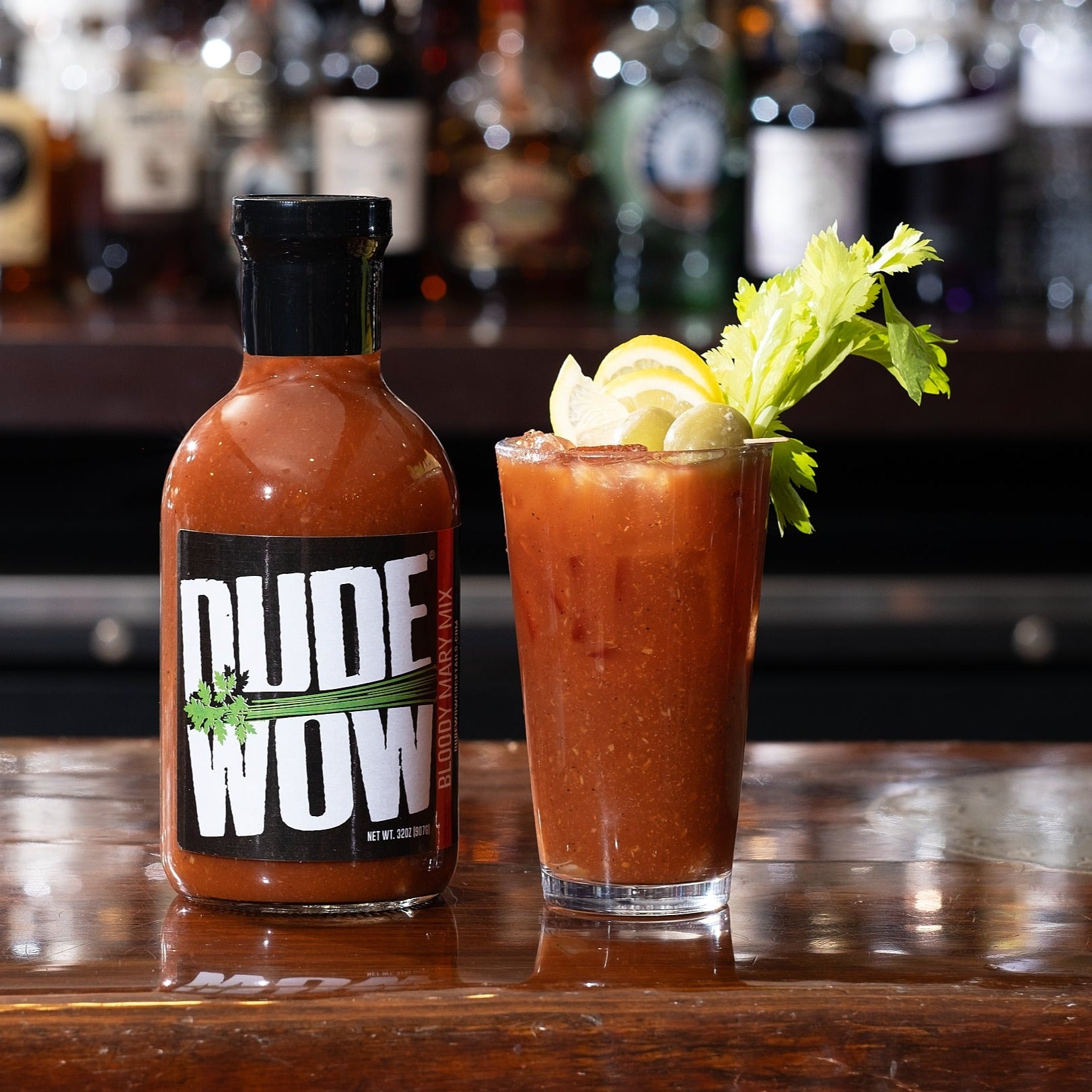 Dude Wow Bloody Mary Mix 32 OZ. | Dude Wow Cocktails
